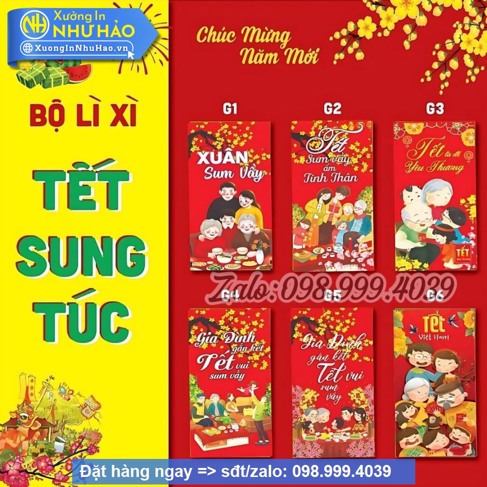 Combo 10 Bao Lì Xì Tết 2026 - Thiết Kế Độc Lạ, Hài Hước, Hot Trend Năm ...